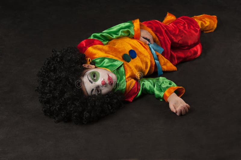 Little Boy, Make-up of Clown, African Stock Photo - Image of facial ...