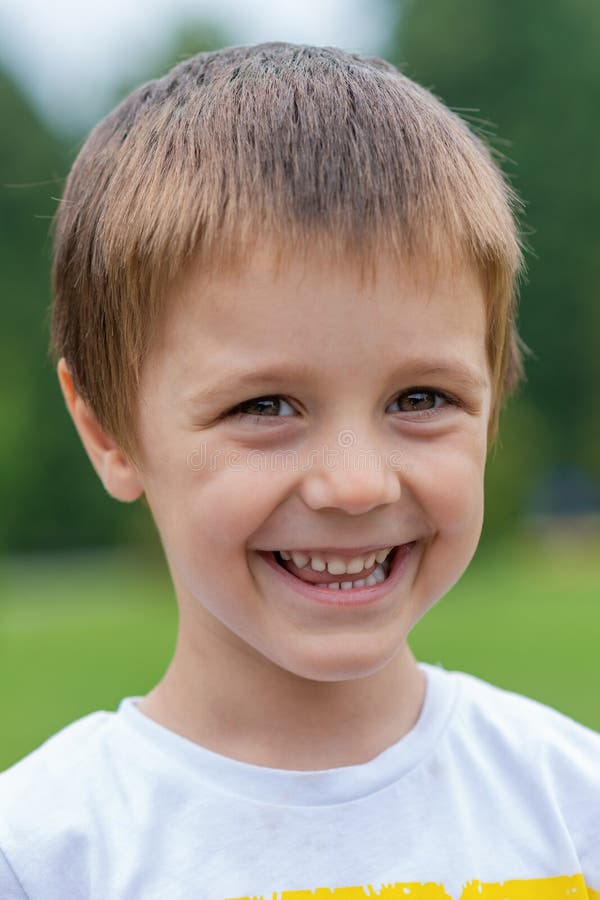 Little Boy Making Funny Face Stock Image - Image of brown, camera ...