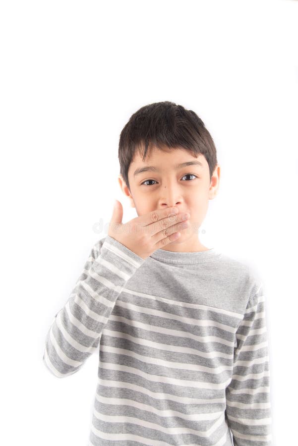 Little Boy Making Hand Sign BETTER ASL Sign Language Stock Image ...