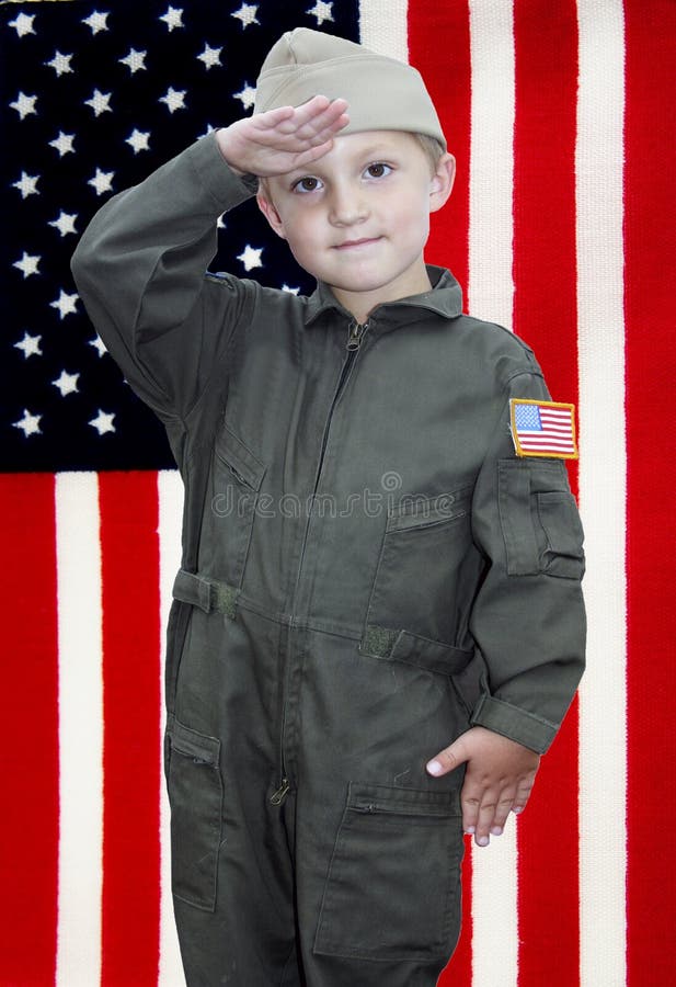 Young boy in army uniform stock photo. Image of american - 6388190