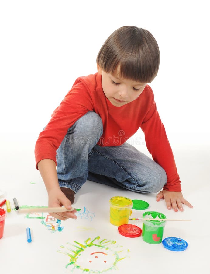 Smart Genius Boy Blowing Scinec and Art Bubbles Stock Photo - Image of ...