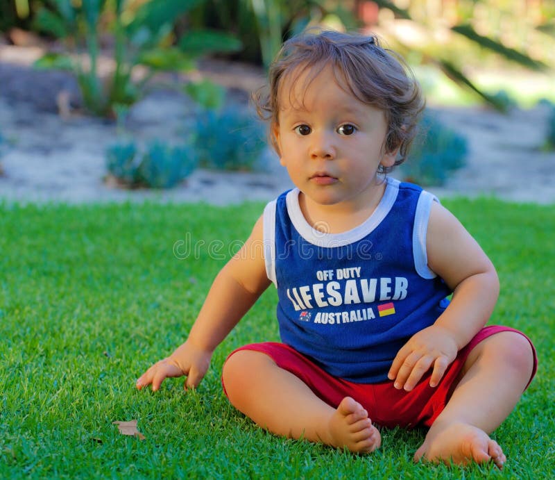 Little boy stock image. Image of kids, park, little, children - 48743103
