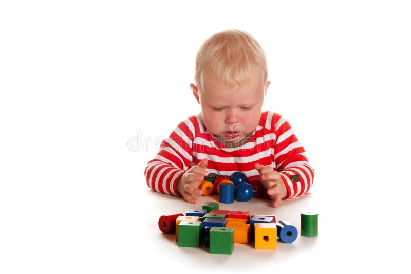 Little boy is playing stock image. Image of wooden, child - 17444943