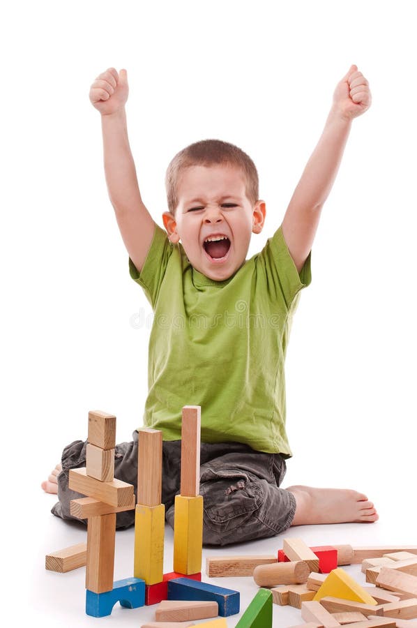 Little boy playing stock image. Image of happy, colorful - 17822529