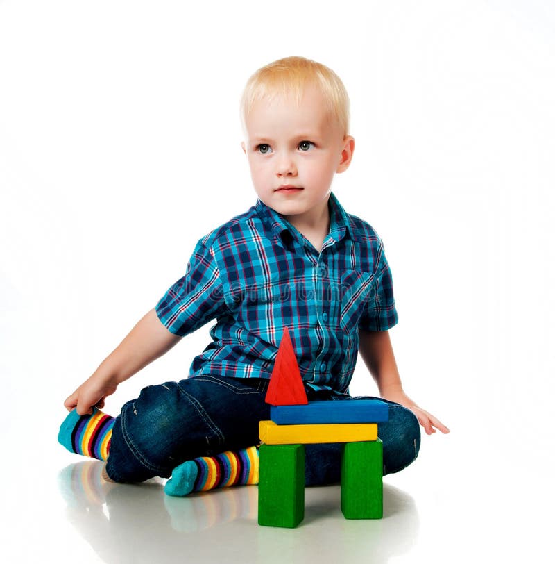 Little Boys Play with Toy Truck Stock Photo - Image of human, boys: 5721146