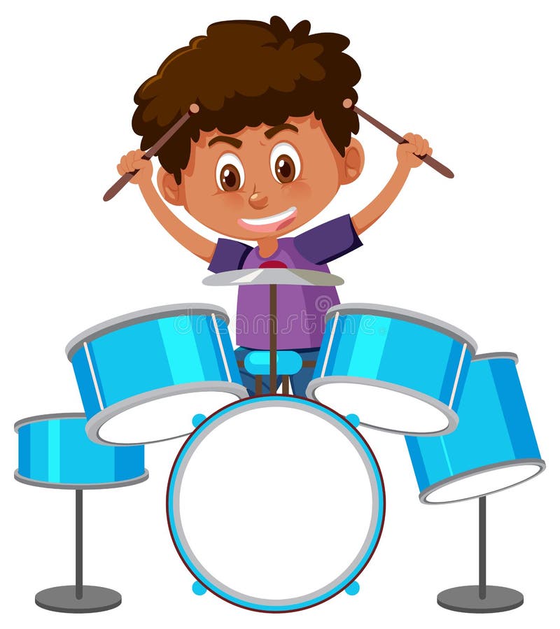 Boy Playing Drums Stock Illustrations – 687 Boy Playing Drums Stock ...