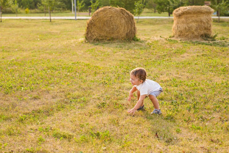 Little Boy Playing in Summer Nature Stock Photo - Image of chinese ...