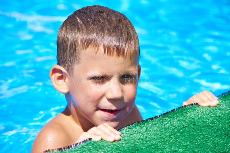 Little boy in pool stock photo. Image of pool, happy - 75749008