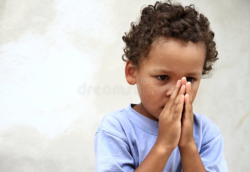 Little Boy Praying To God Stock Photo Stock Image - Image of bible ...