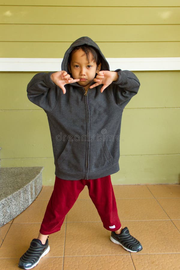 Little boy rapper stock photo. Image of adorable, fashion - 85318644