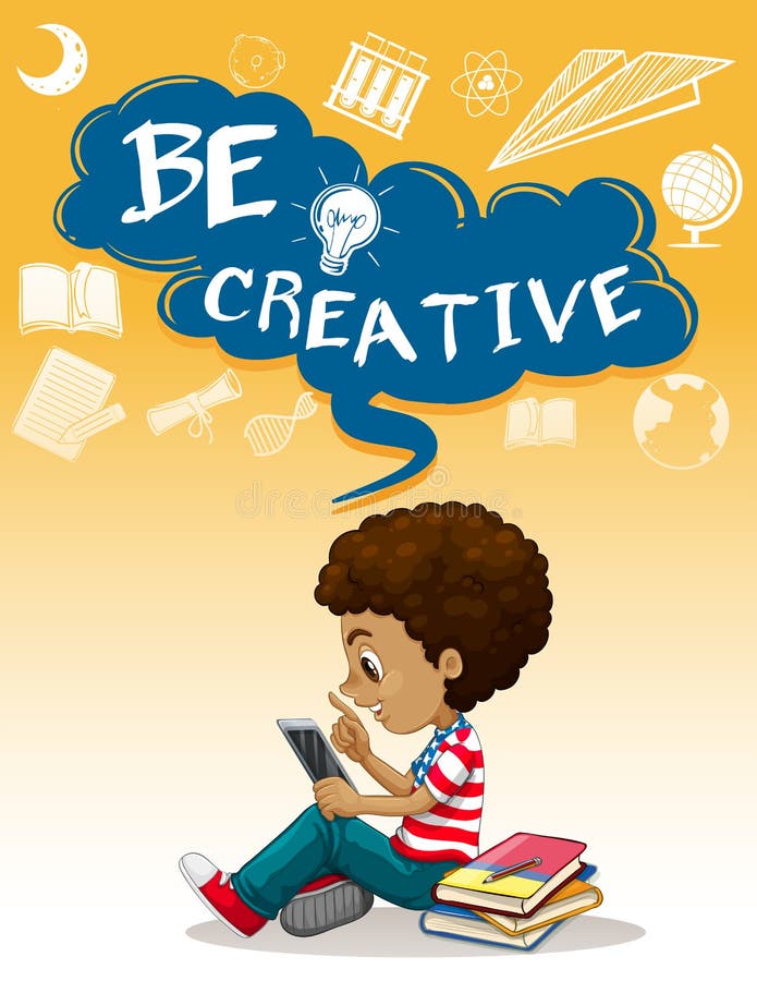 Poster Design Boy Reading Books Stock Illustrations – 275 Poster Design ...