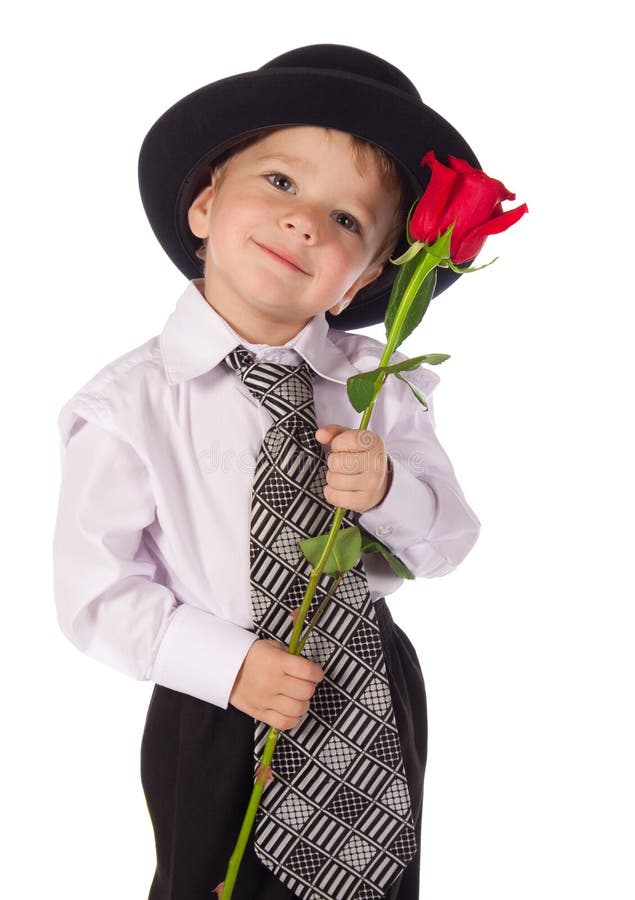 Baby Holding Rose stock photo. Image of baby, happy, cute - 17393878
