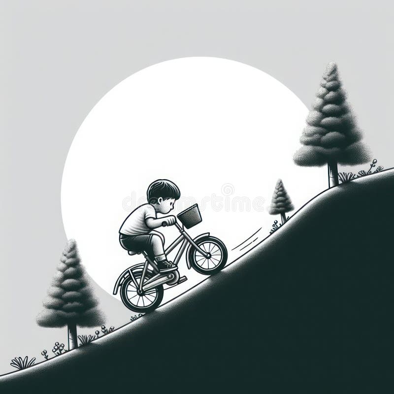 Bicycle Uphill Stock Illustrations – 191 Bicycle Uphill Stock ...