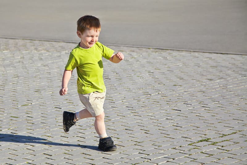 Little boy running stock photo. Image of jogging, happiness - 39522558