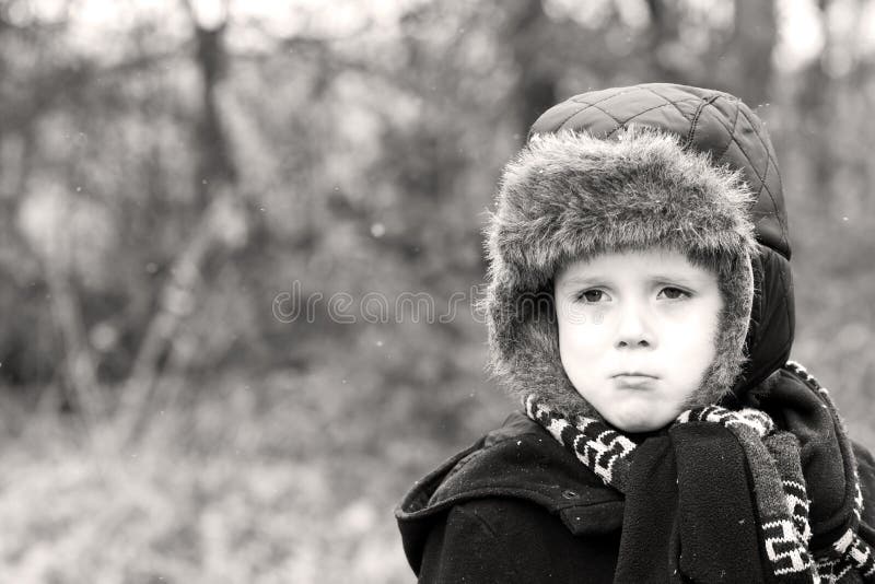 Little Boy with Sad Bottom Lip Stock Photo - Image of innocent, grumpy ...