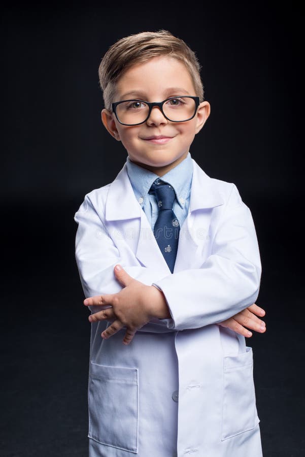 Little boy scientist stock photo. Image of playing, caucasian - 90785536