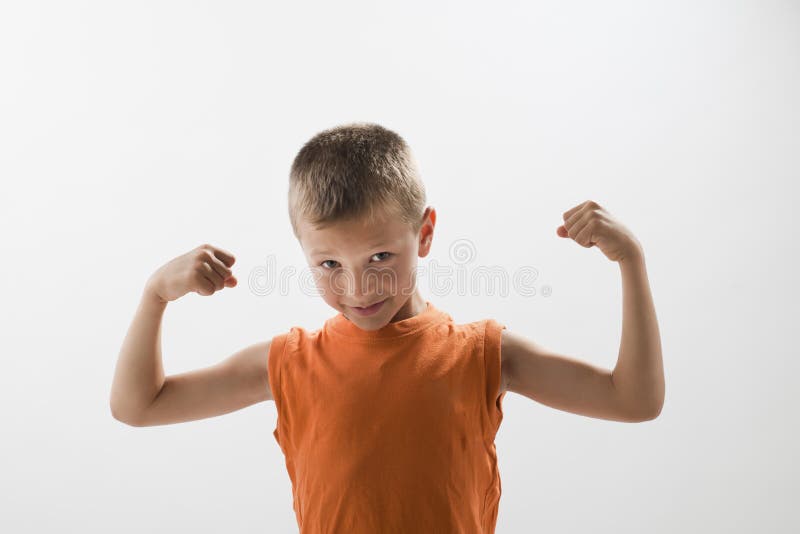 Little Tough Guy stock photo. Image of people, exercising - 29745592