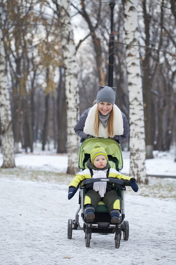 Little Boy Sitting in Stroller Stock Image - Image of activity ...