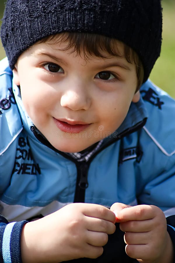Little boy smiling stock photo. Image of childhood, nature - 13955622
