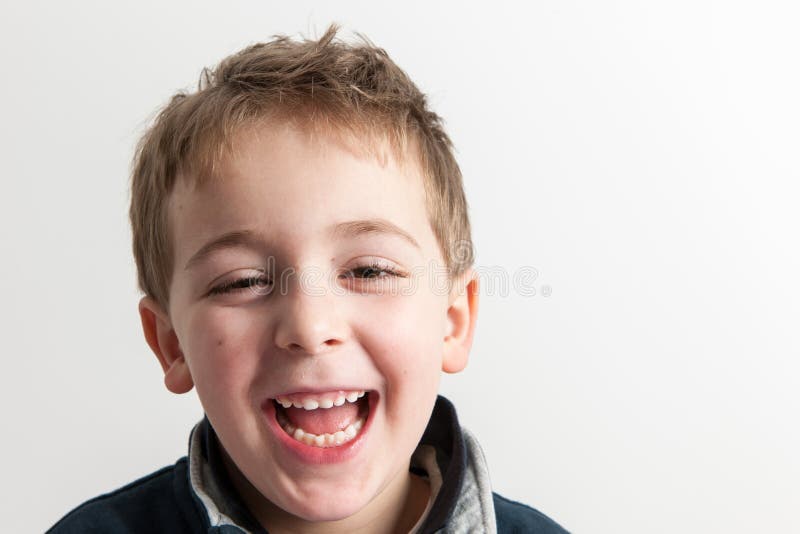 Little Boy Smiling stock image. Image of portrait, eyes - 23190979