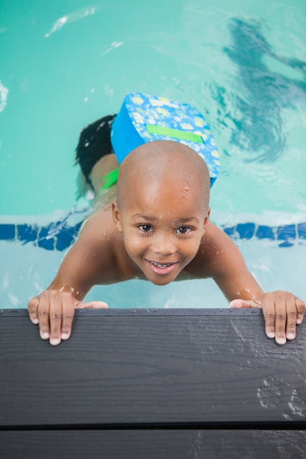 Cute Little Boy Ready To Dive in the Pool Stock Photo - Image of ready ...