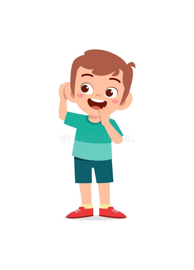 Cartoon Children Listening Ear Stock Illustrations – 61 Cartoon ...