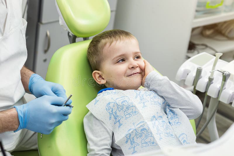 Little Boy Suffering from Toothache - Dental Problem. Stock Image ...