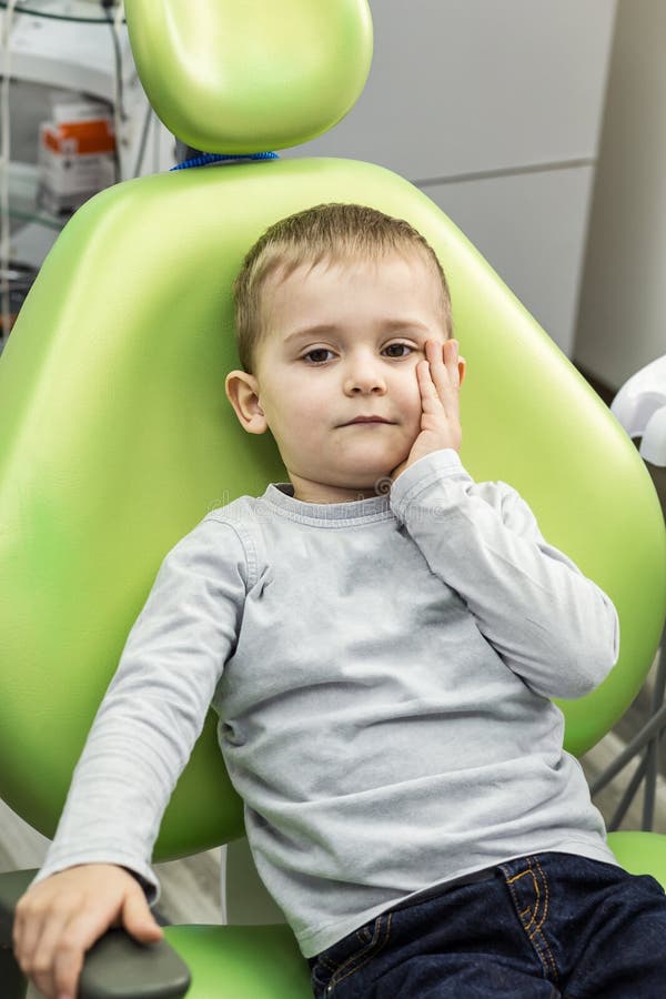 Little Boy Suffering from Toothache - Dental Problem. Stock Image ...