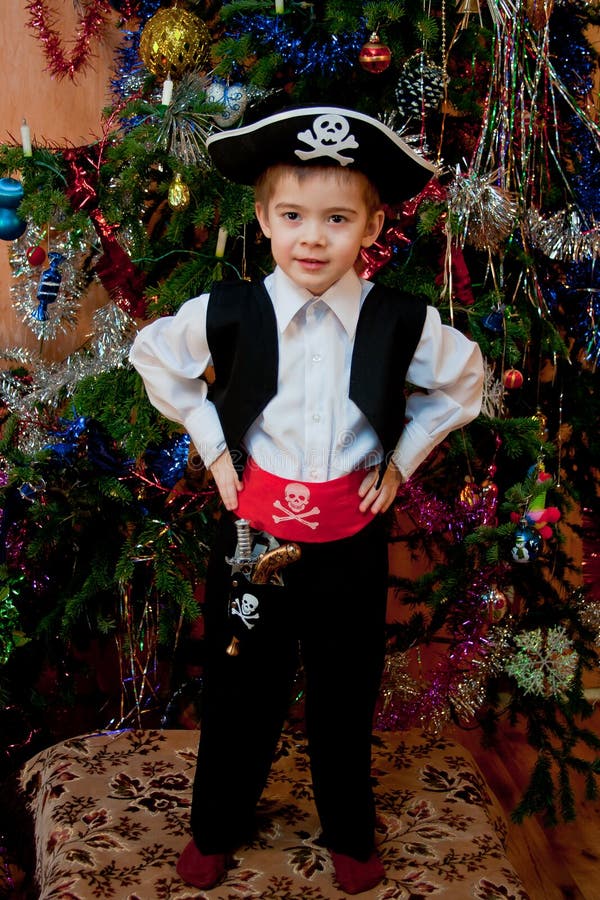 Pirate Christmas Tree Ornament in the Christmas Tree Stock Image ...