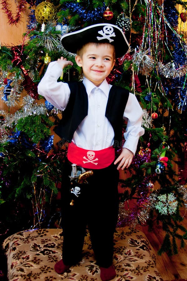 Pirate Christmas Tree Ornament in the Christmas Tree Stock Image ...