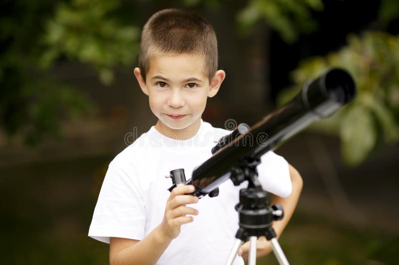 544 Little Boy Telescope Stock Photos - Free & Royalty-Free Stock ...