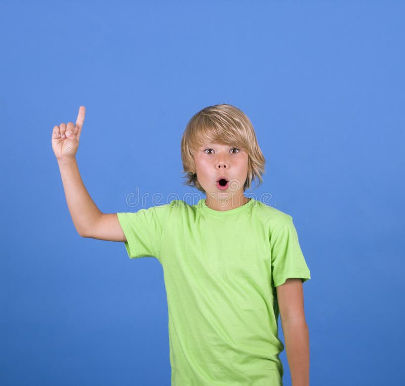 Little boy thinking stock image. Image of keen, childhood - 33294355
