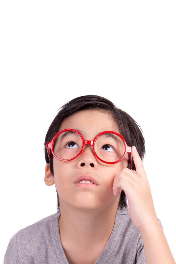 Little boy thinking stock image. Image of primary, schoolboy - 40387963