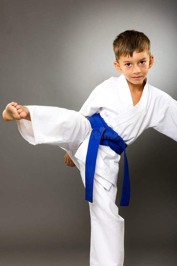 Boy training karate stock image. Image of jujitsu, martial - 59624819