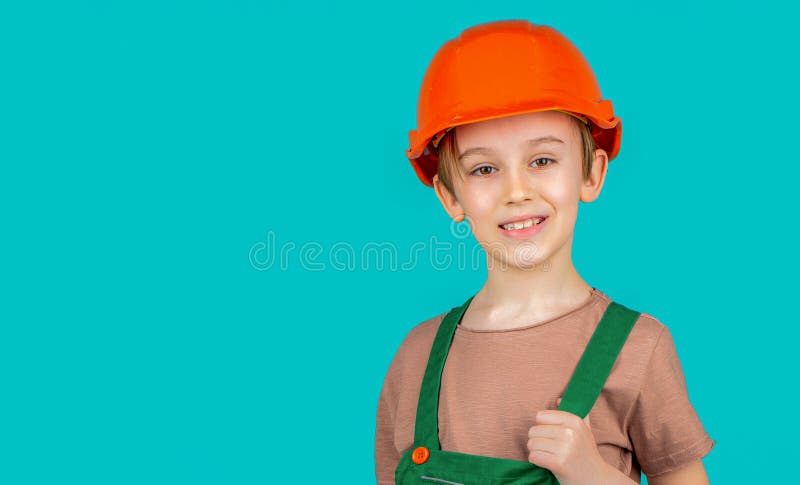 Little Boy Wearing Helmet, Builder. Child Building Helmet, Hard Hat ...