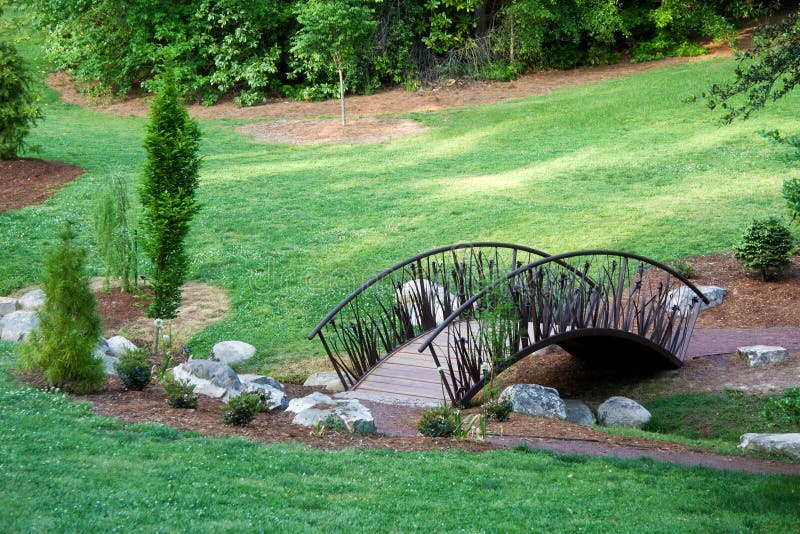 Little Bridge stock photo. Image of park, property, small - 5383596