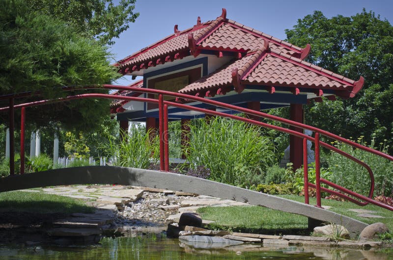 Little bridge stock photo. Image of spring, gardens, pebble - 94817074