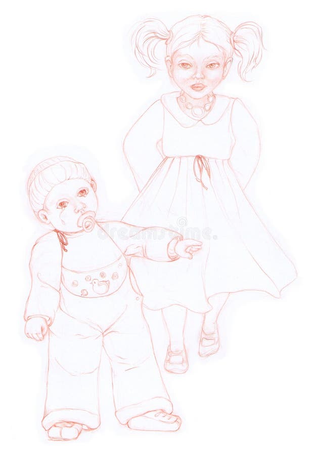 Little brothers stock illustration. Illustration of parents - 17490317