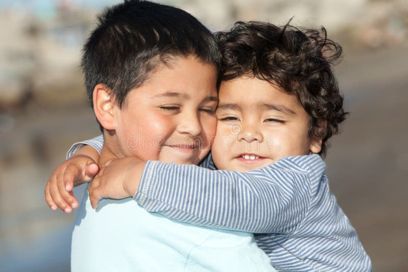 Little brothers stock image. Image of childhood, beach - 35833593