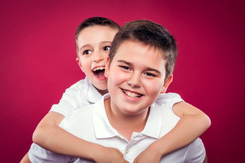 Little Brothers Smiling stock photo. Image of family - 34687000