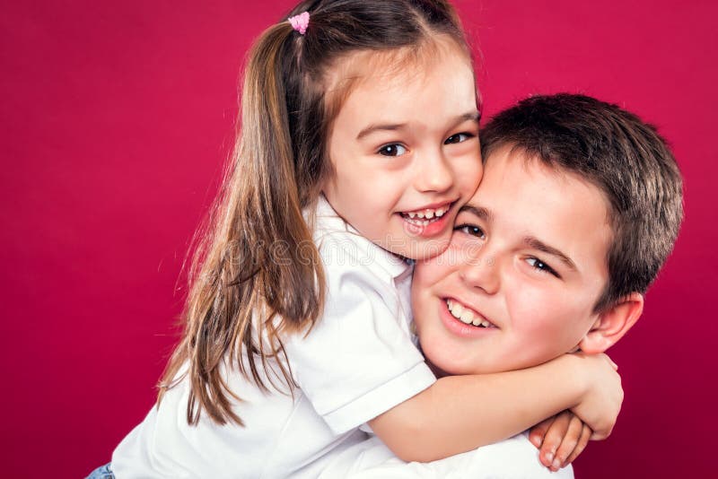 Little Brothers Smiling stock image. Image of love, childhood - 34687161