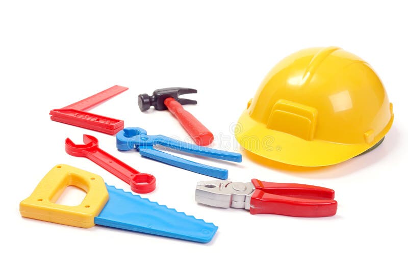 Little builder s tools stock image. Image of child, tools - 2165629