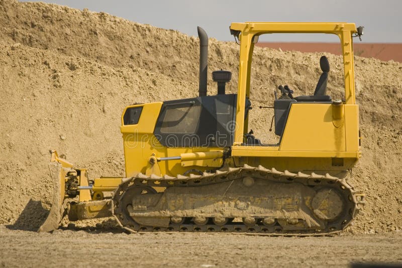 A little bulldozer stock image. Image of tracks, excavate - 4584001