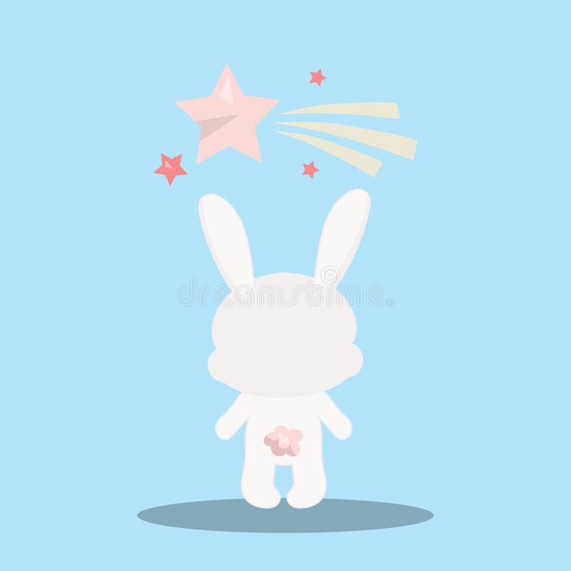 LITTLE BUNNY BACK 08 stock vector. Illustration of little - 197985544
