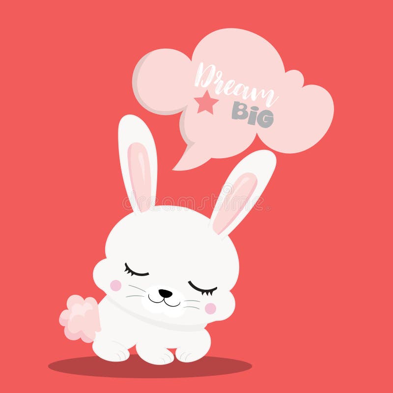 LITTLE BUNNY IMAGINE 01 stock vector. Illustration of bunny - 197985555