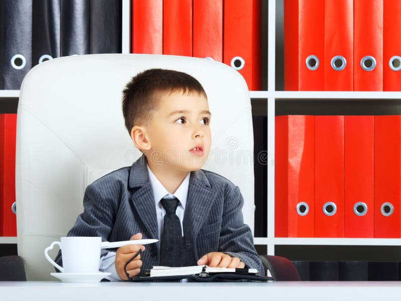 Little Businessman stock image. Image of notepad, conceptual - 35066793