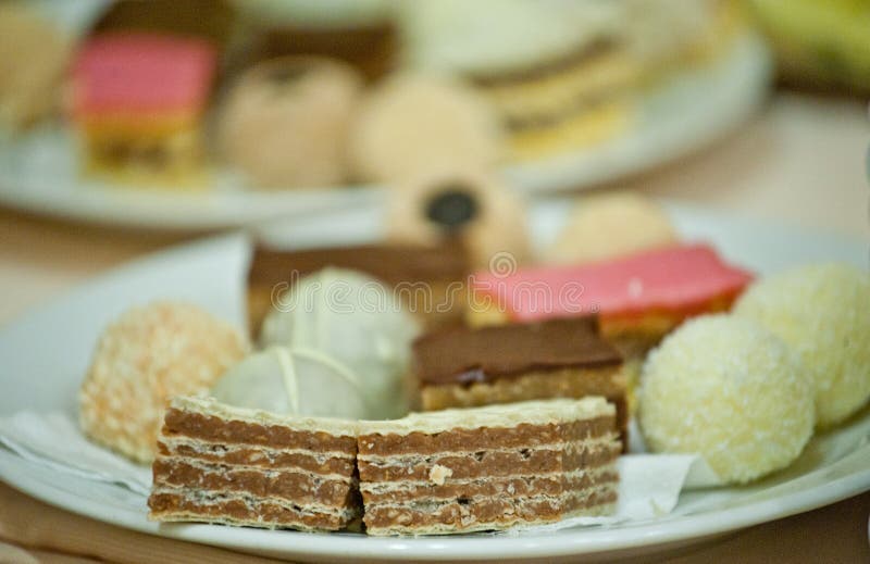 Little cakes stock image. Image of pastry, eating, restaurant - 47943211