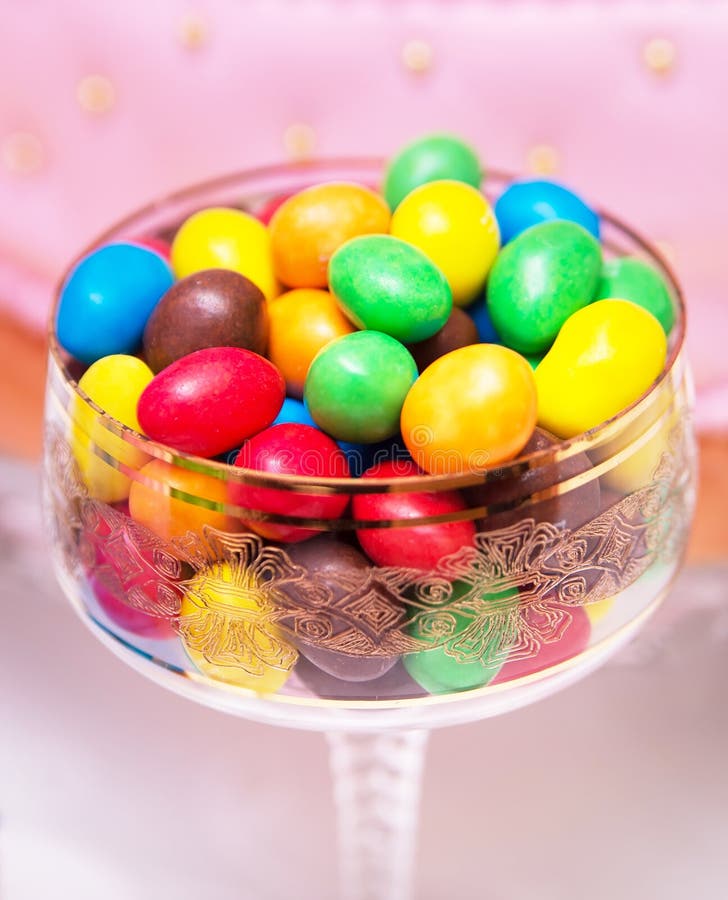 Little Candy Chocolate Dragee, Sweet. Stock Image - Image of flavor ...