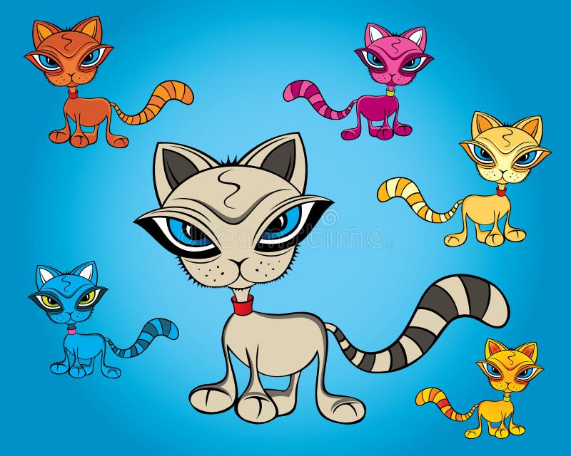 Little cat vector drawing stock illustration. Illustration of sweet ...