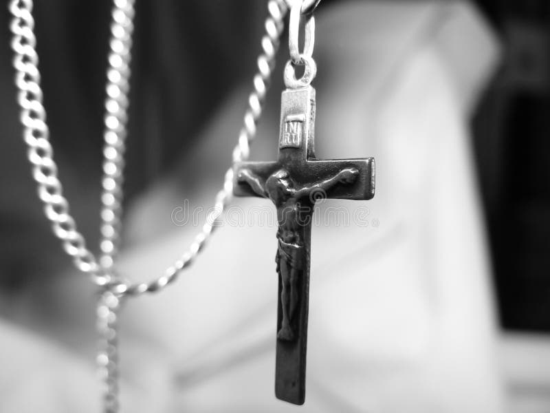 Little chain with jesus stock photo. Image of chain, black - 1218154